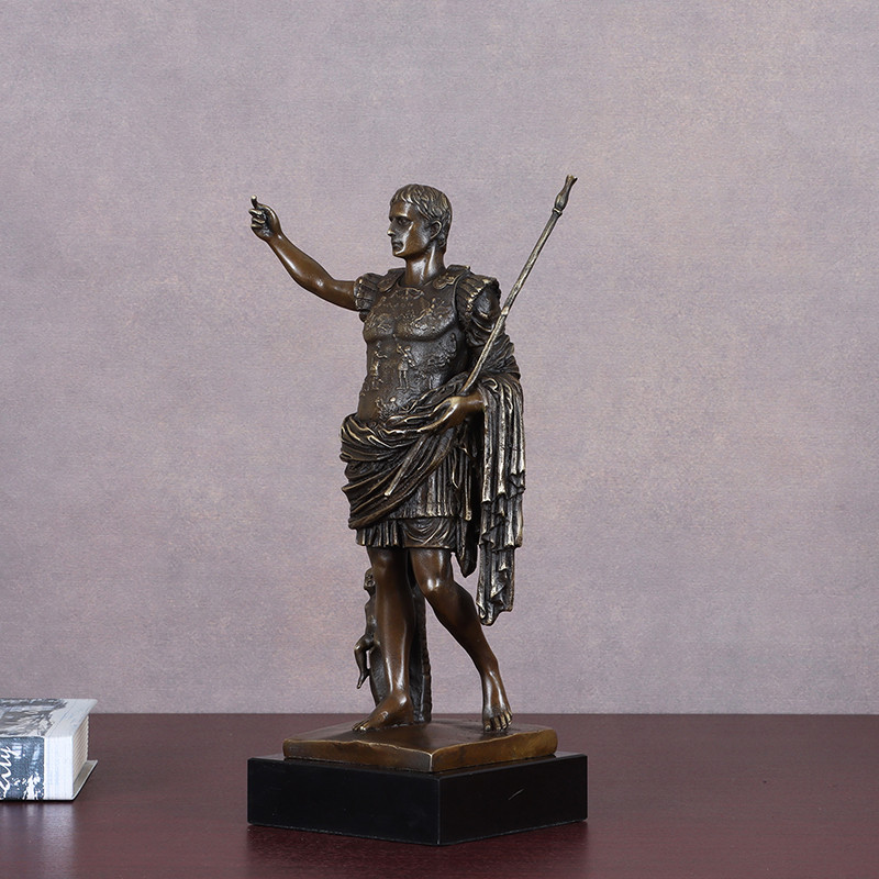 Jual Bronze Octavian Augustus Statue Famous Sculpture Roman Emperor ...