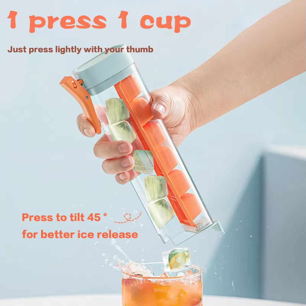 Jual Creative Ice Cube Tray Summer Ice Maker Single Hand Press Ice Cube ...
