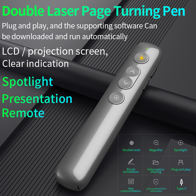 Jual Smart Demo Pointer Pen RF Wireless Presenter Remote Control ...