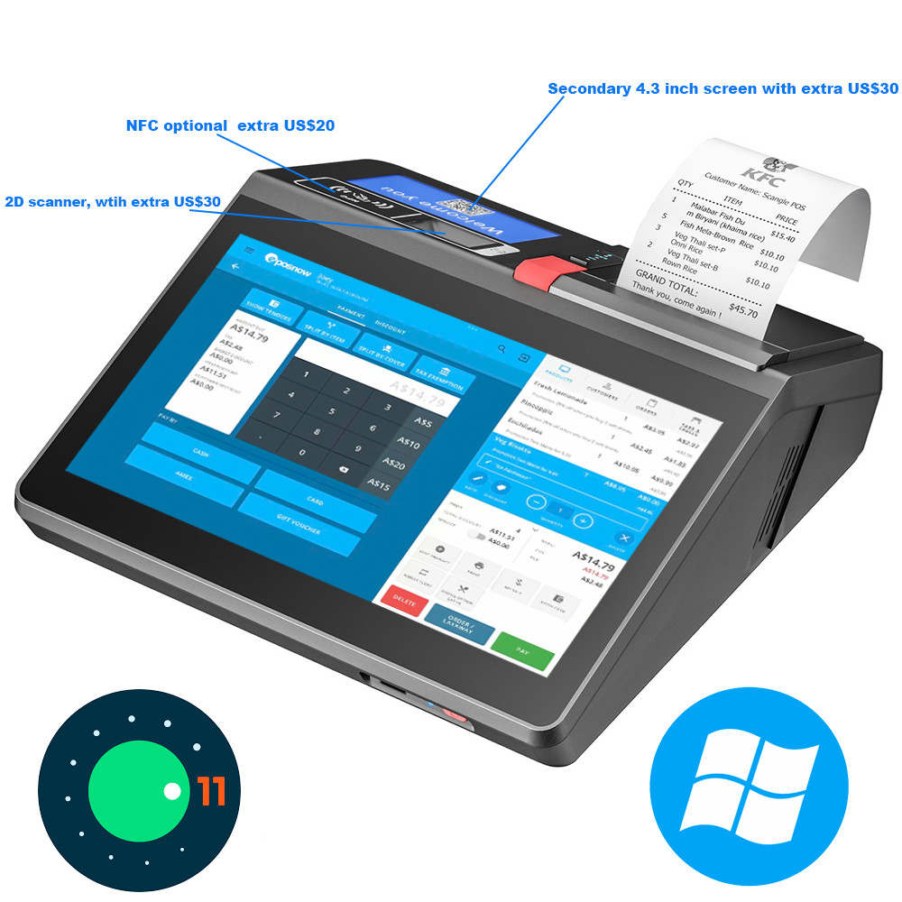 Jual STOK TERBATAS! 11.6 inch POS machine, POS terminal machine with ...