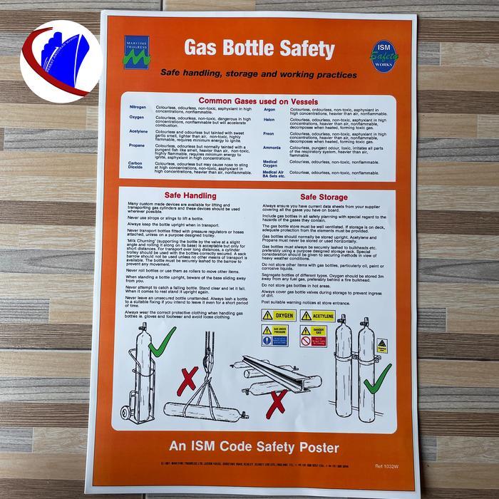 Jual Safety Poster Gas Bottle Safety Impa Code 331532 | Shopee Indonesia