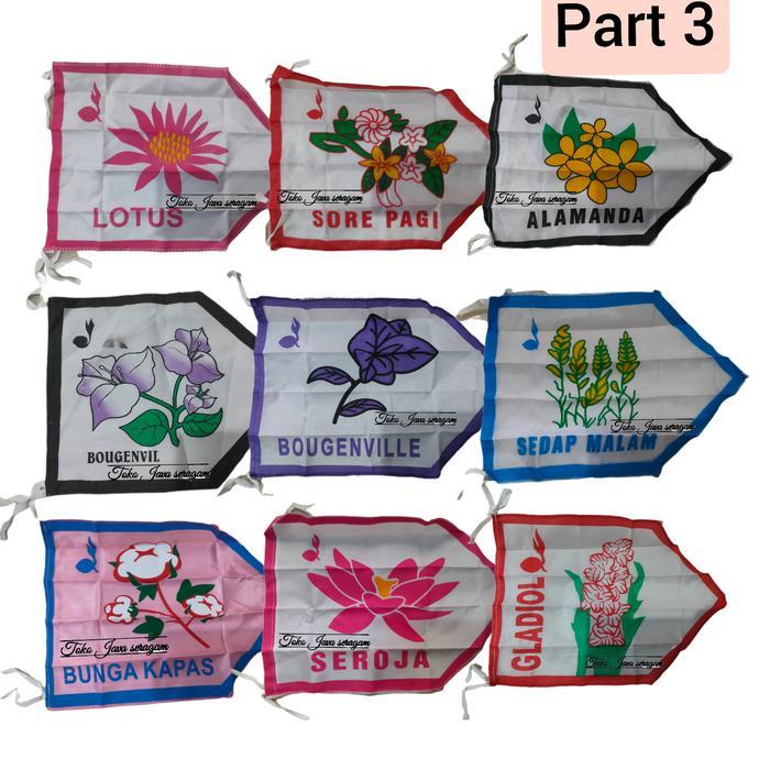 Jual Bendera Regu Penggalang Putri Bunga Gladiol Lotus Seroja Sore Pagi ...