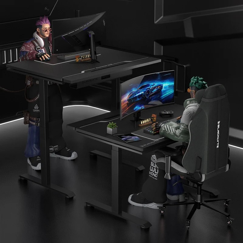 Jual Gaming Students Computer Desks Adjustable Height Standing Office ...