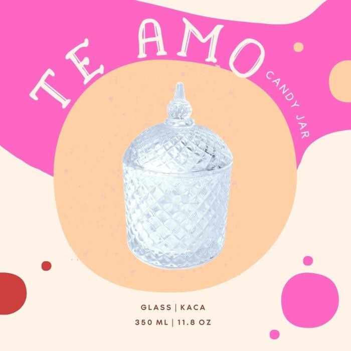 Jual Te Amo Small Glass Jar 300 mL Toples Kaca Cantik Tutup Keramik ...