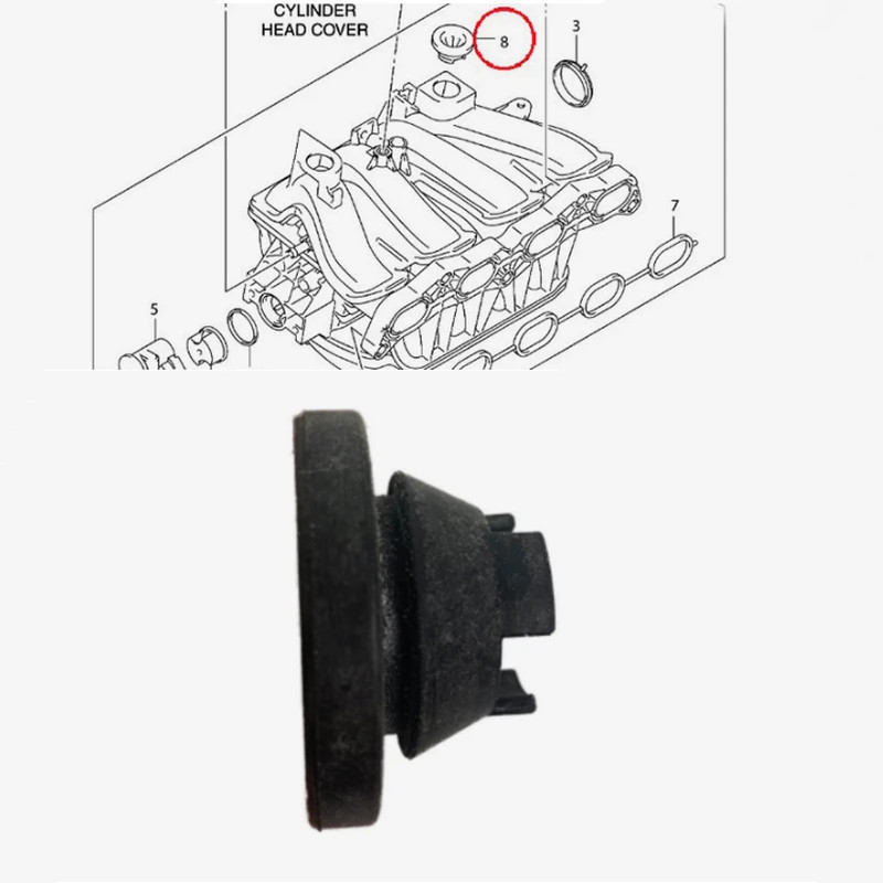 Jual IMPORT auto parts Suzuki S-Cross Vitara 1.6 Plug cushion of intake ...