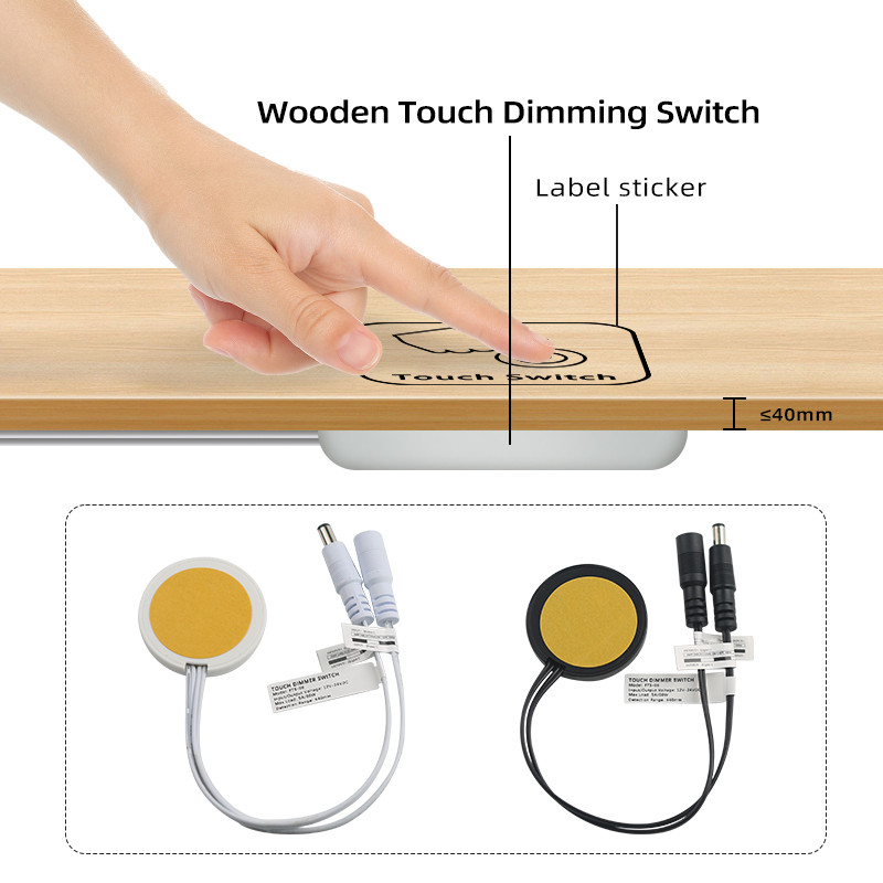 Jual Dc12V 24V Wood Panel Led Touch Sensor Dimmer Switch 5A 60W Hidden ...