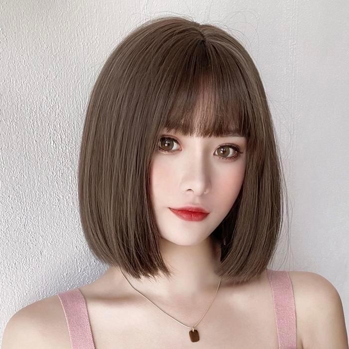 Jual Aegyoshoppe - 3560 Full Korean Wig Bobo Lisa Short 32cm | Shopee ...