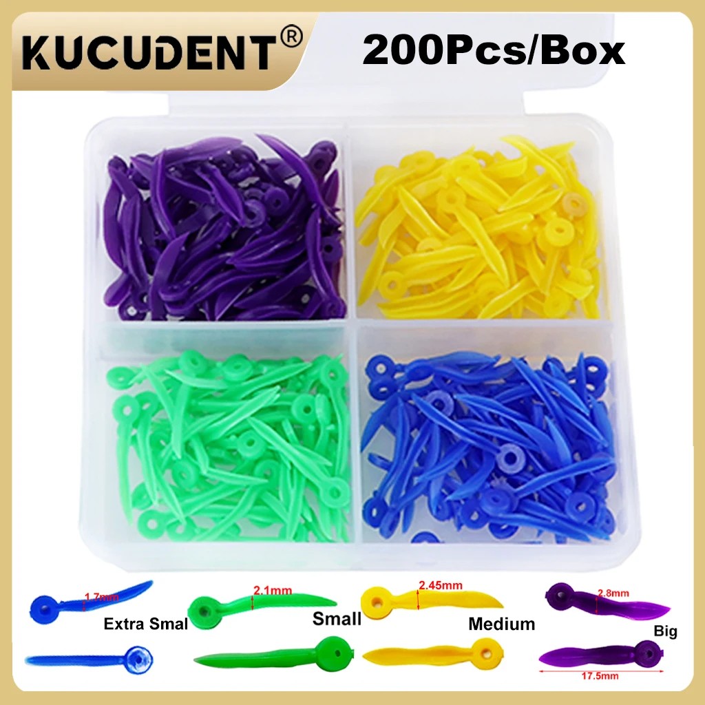 Jual 200Pcs/Pack Dental Disposable Wedges Tooth Gap With Circular Hole ...