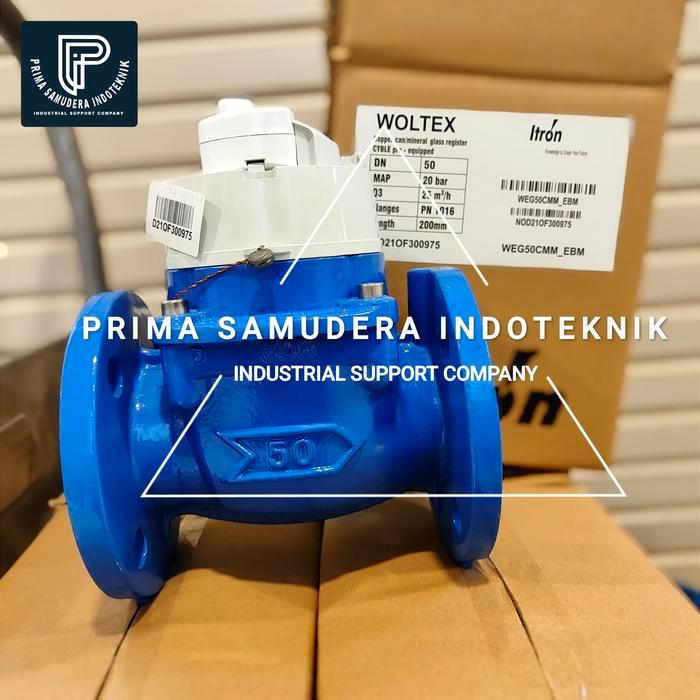 Jual Water Meter Itron 2 Inch Woltex + Everblu Cyble Ht Itron Dn50 ...