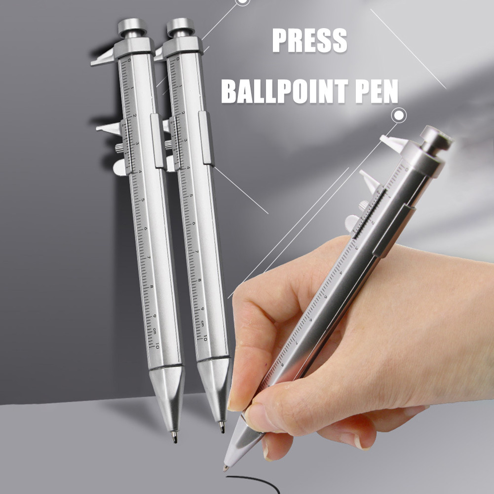 Jual JUAL Plastic Vernier Caliper Roller Ball Pen 2 in 1 Multifunction ...