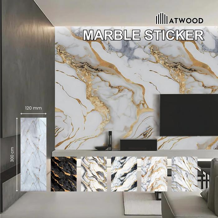 Jual Wallpaper Marble Sticker Dinding 120x300cm, Marmer Stiker Roll ...