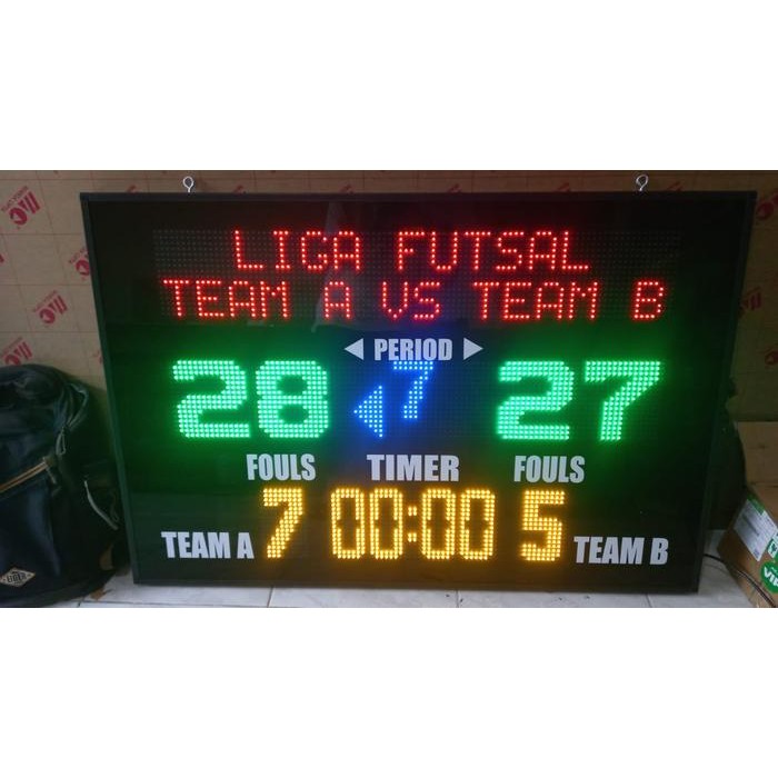 Jual ORIGINAL Scoreboard Basket Papan Skor Futsal Score Board Digital ...
