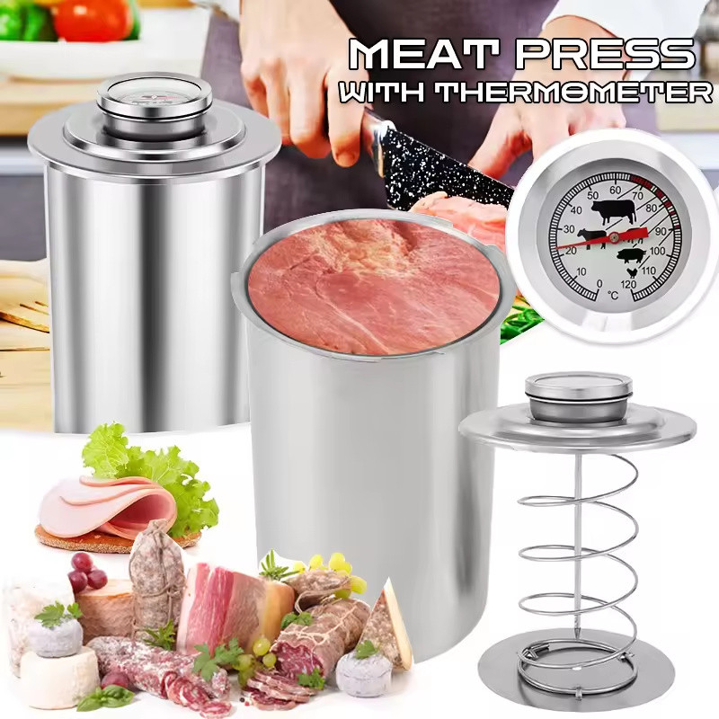 Jual Ham Maker Stainless Steel Meat Press Cooker Deli Meat Press Mold ...