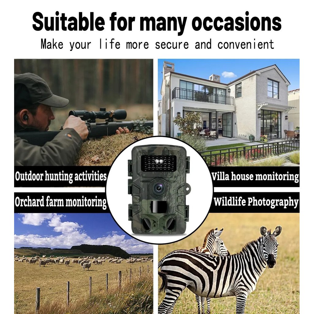 Jual 36MP 1080P Wildlife Hunting Trail Game Camera Motion Activated ...