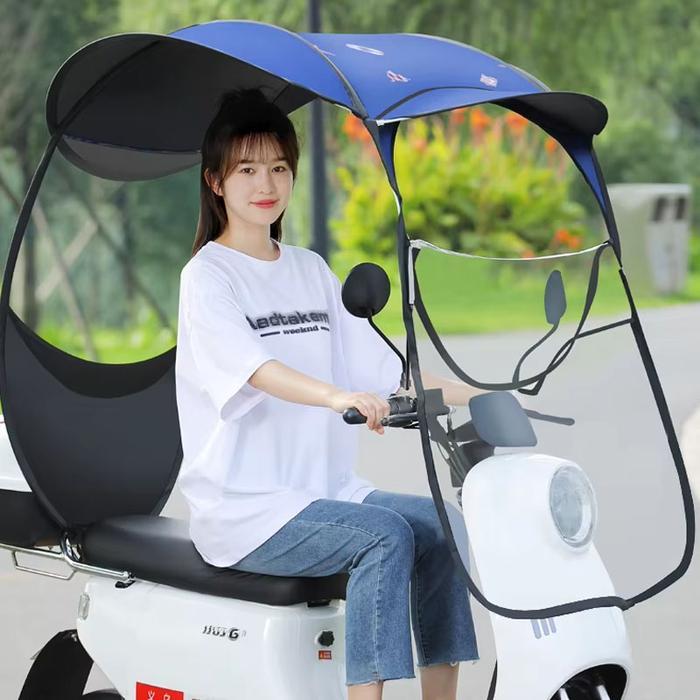 Jual Payung Motor Kanopi Pelindung Hujan Panas Parkir Aman Atap Motor ...