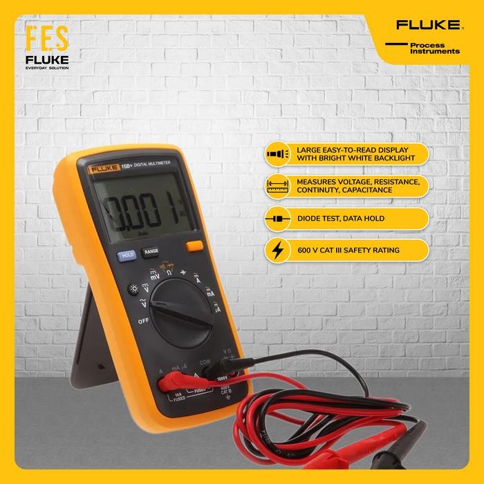 Jual Fluke 15B Max Digital Multimeter CAT III | Shopee Indonesia