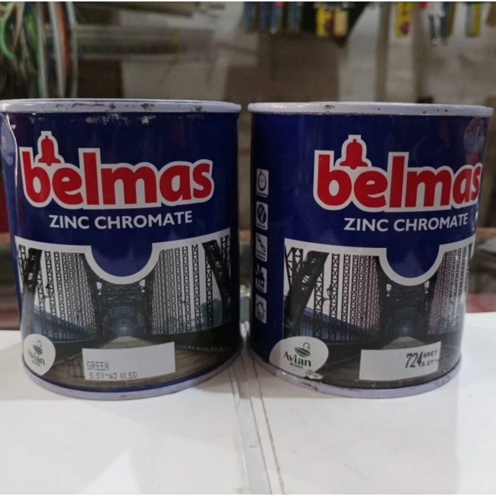 Jual Cat Dasar meni besi dan kayu Belmas 1 kg Avian Zincromate Bellmas ...