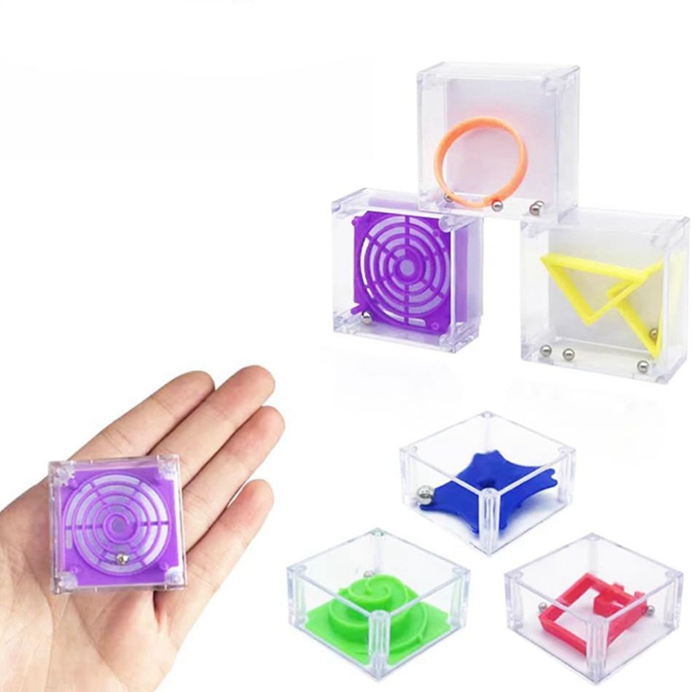 Jual 24Pcs For Kids S Enjoy Fun Balance Iq Maze Game Cube Puzzle 3D ...