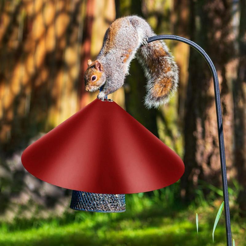 Jual 1PC Wrap Around Squirrel Baffle Unique Metal Raccoon Hanging ...
