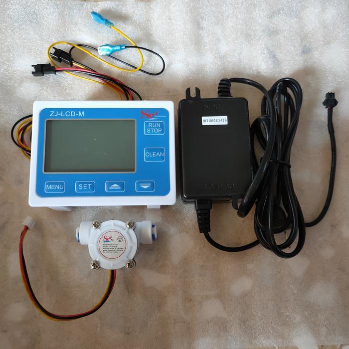 Jual Digital Flow Meter Lcd-M Control Display+Water Sensor 1/4 Inch ...