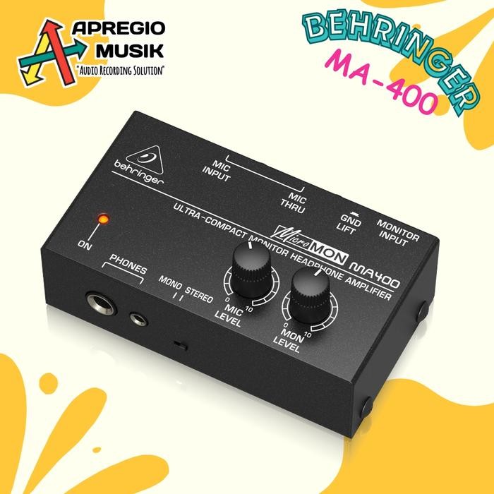 Jual BEHRINGER MICROMON MA400 Ultra Compact earphone Monitor Headphone ...