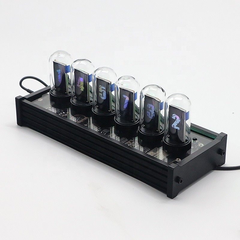 Jual Multifunction Electronic Nixie Clock Modern Digital Desktop Digit ...