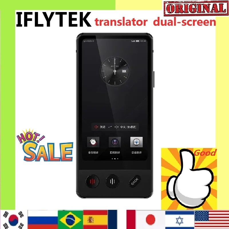Jual IFLYTEK translator 4.0 dual-screen Real-time language translation ...