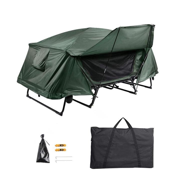 Jual 2 Person Double Bed Tent Cot Folding Portable Waterproof Camping ...