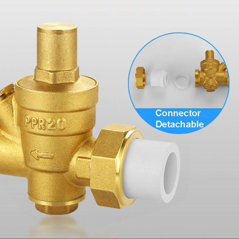 Jual PPR Brass Pressure Reducing Valve Adjustable Pressure Double Live ...