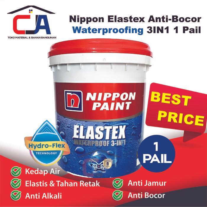 Jual Nippon Elastex Aquaproof 20KG Cat Tembok Anti Bocor Waterproof 1 ...