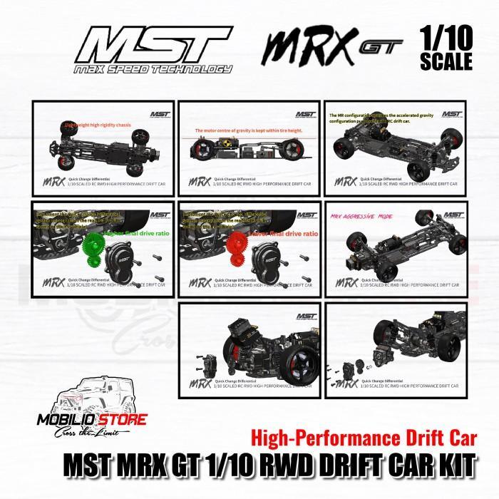 Jual Mst Mrx Gt 1/10 Scale Rwd Drift Car Kit #532203Bk Rc Drifting ...