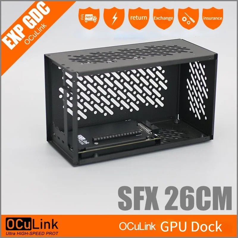 Jual ALUMINUM CASE OCUP4V2 OCULINK PCI-E 4.0 X4 EGPU ADAPTER GPU DOCK ...