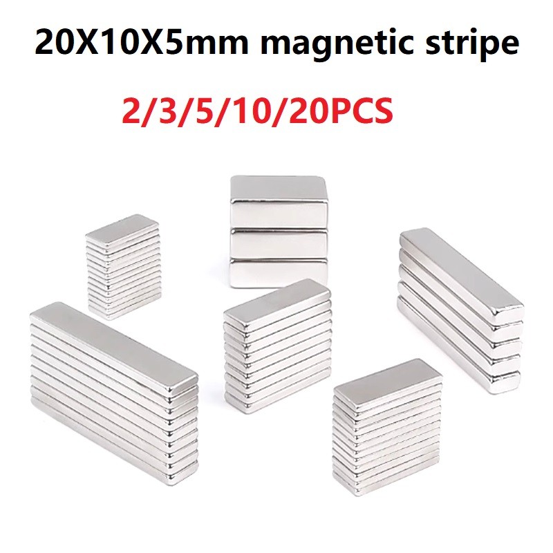 Jual 2/3/5/10/20Pcs Magnet 20X10X5 Rectangular Magnets Long Bar Magnets ...
