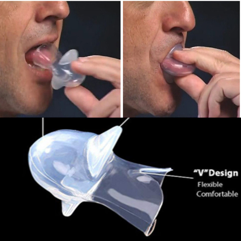 Jual 1Pcmedical Silicone Anti Snore Device Apnea Aid Snore Stop Tongue ...