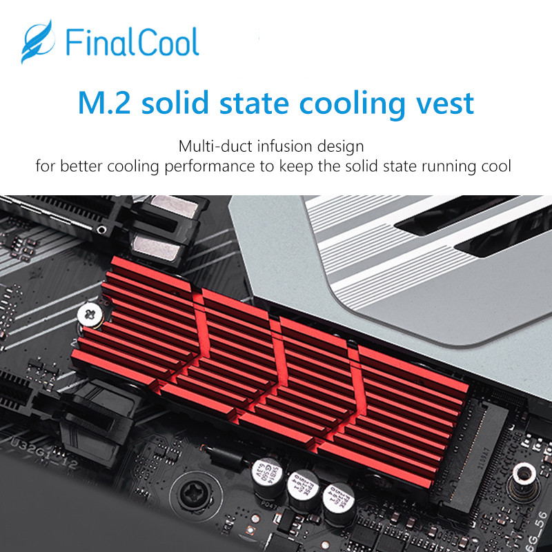 Jual FinalCool M2 2280 SSD Aluminum Heat Sink M.2 SSD NVMe Heatsink ...