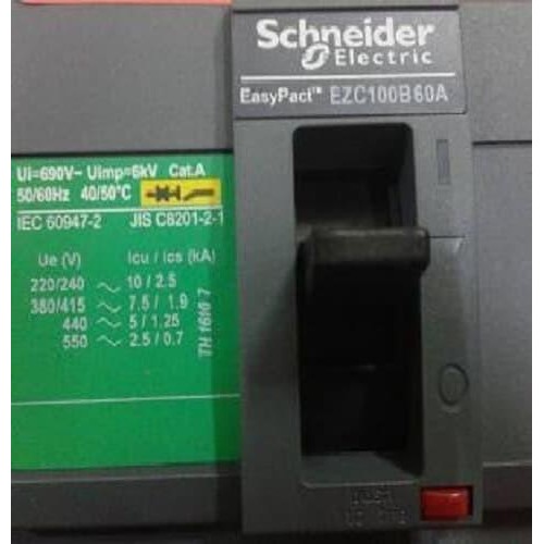 Jual MCCB Schneider NFB Breaker EZC 100B EZC100B 3P 60A 60 A | Shopee Indonesia