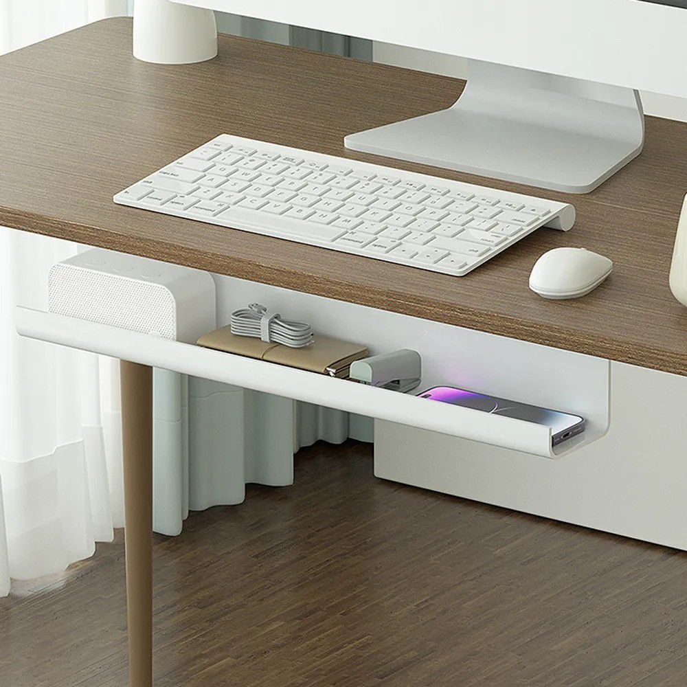 Jual Under Table Cable Organizer Under Desk Cable Tray Wire Organizer ...