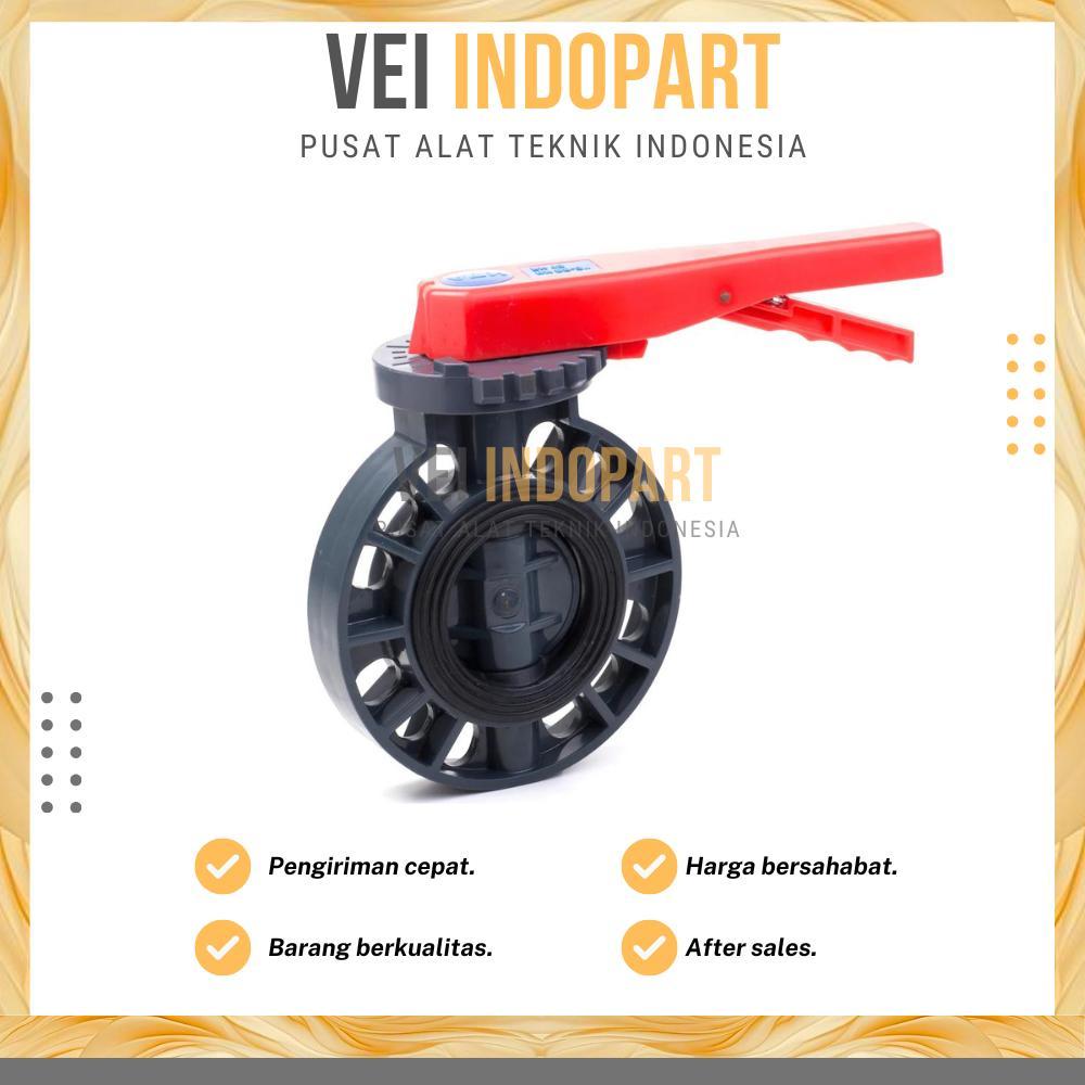 Jual 4'' PVC STOP VALVE BUTTERFLY VALVE PVC 4" INCH | Shopee Indonesia