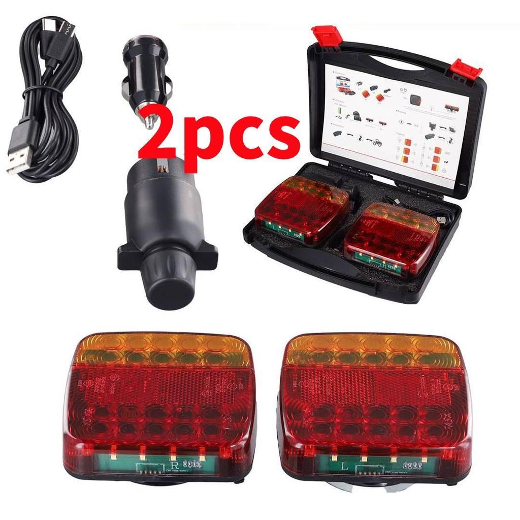 Jual 2Pcs Wireless Magnetic Led Truck Tail Light ,Trailer Rear Light ...