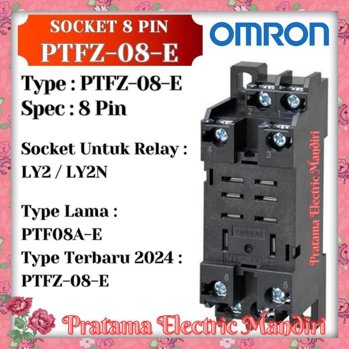 Jual New OMRON ORIGINAL Socket Relay PTF08A-E PTF08AE Untuk Relay LY2N ...