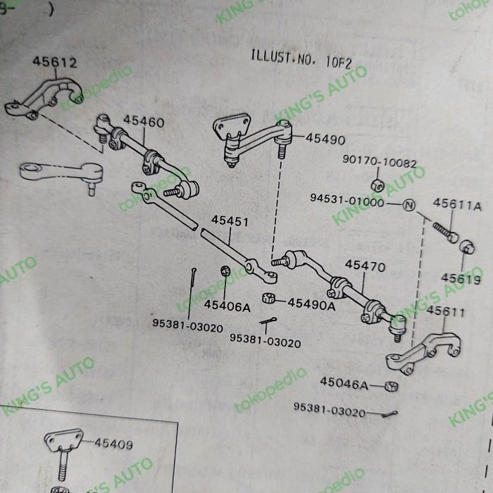 Jual Baru Mur / Pipa Tie Rod Kijang Doyok 3K - 4K 2 Buah - Kanan Kiri ...