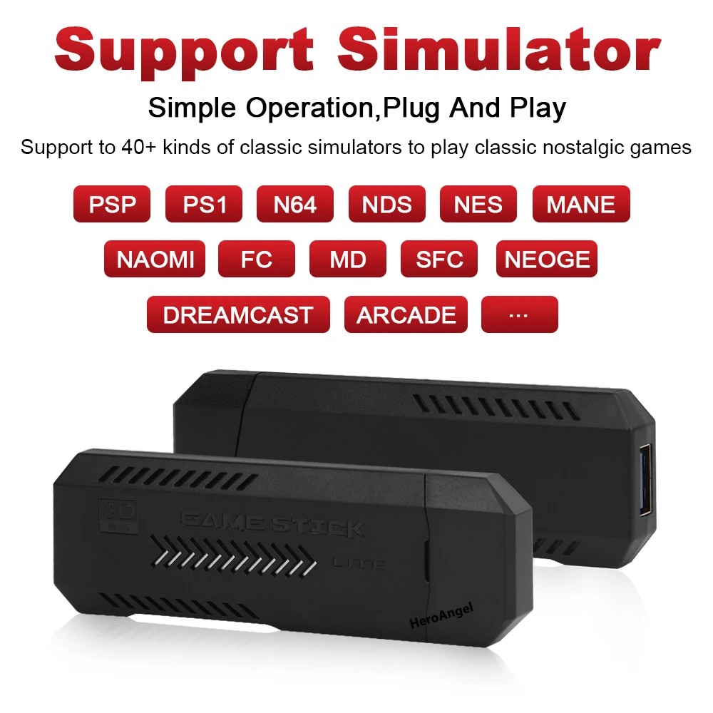 Jual NEW 64G/128G X2 PLUS Video Game Console with 2.4G P3 Rechargeable ...