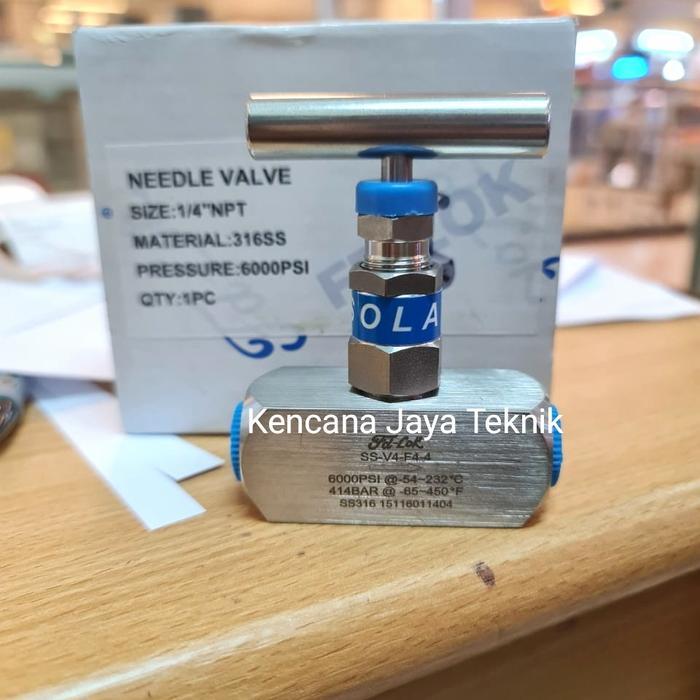 Jual Needle Valve Stainless 316 6000 Psi Drat Npt 1" Inch / Nedel Ss316 ...