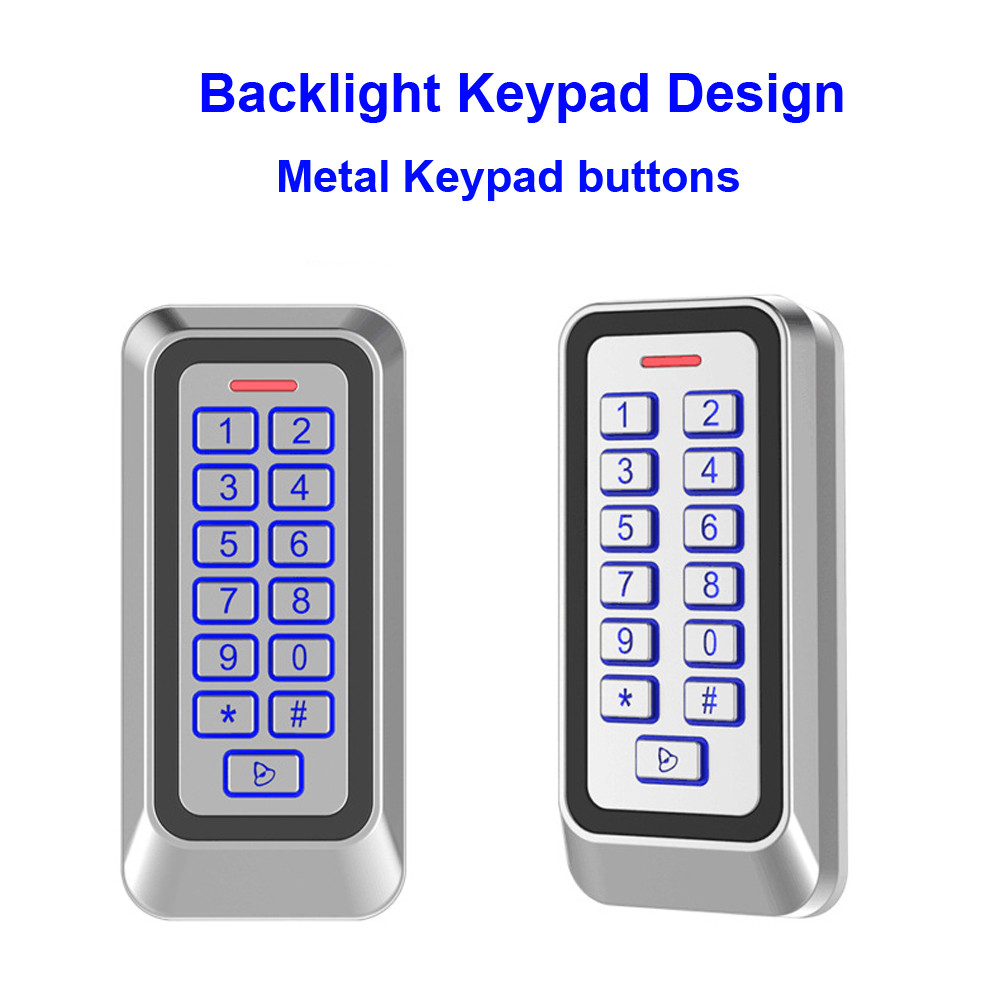 Jual Backlight RFID Metal Door Access Control Reader 1000 User 125KHz ...