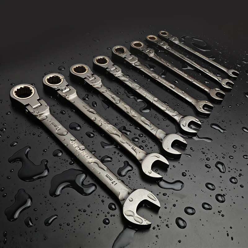 Jual WORKPRO 8PC Wrench Set Flex-head Ratcheting Combination Wrenches ...
