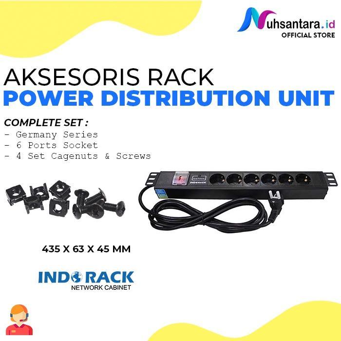 Jual Jual INDORACK POWER DISTRIBUTION OUTLET 6 SOKET PDU6G RACK SERVER ...