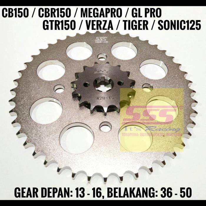 Jual Gearset Sss 428 Cb150 Cb150R Cbr150 Cbr150R Sonic Gtr Tiger Verza ...