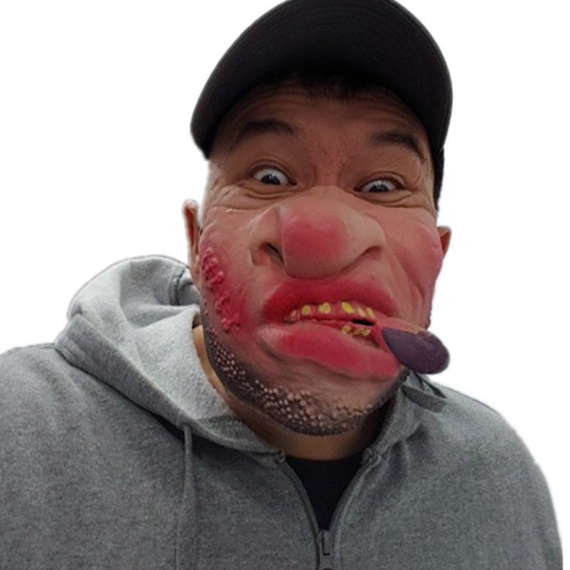 Jual Horror Villain Joke Mask Latex Funny Masquerade Masks Masked Ball ...