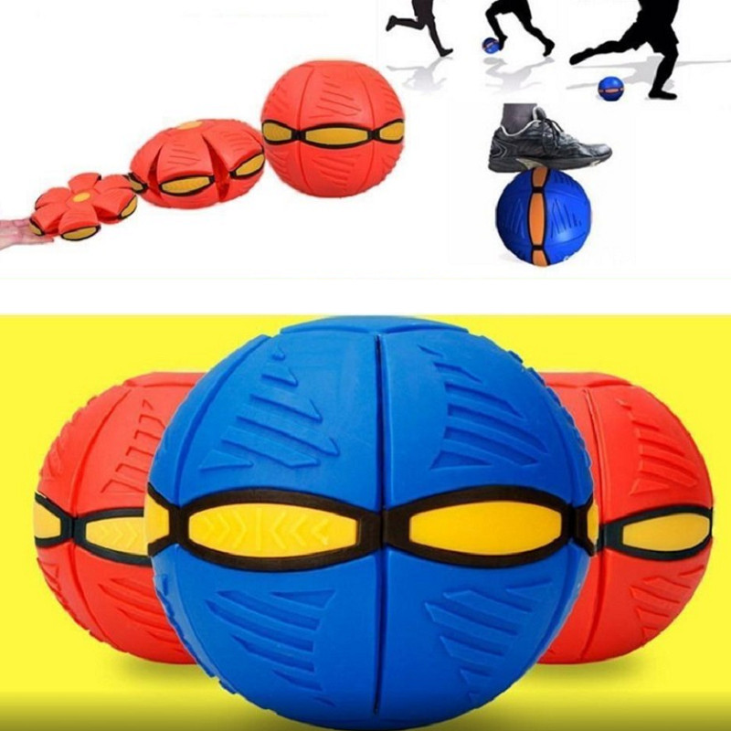 Jual LED Flying UFO Flat Throw Disc Ball With LED Light Toy Kid Outdoor ...