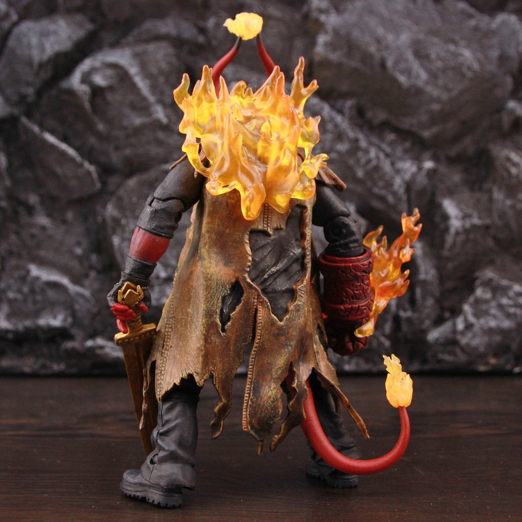 Jual Hellboy Wounded HB With Horn 7" Action Figure Samaritan Hand Gun ...
